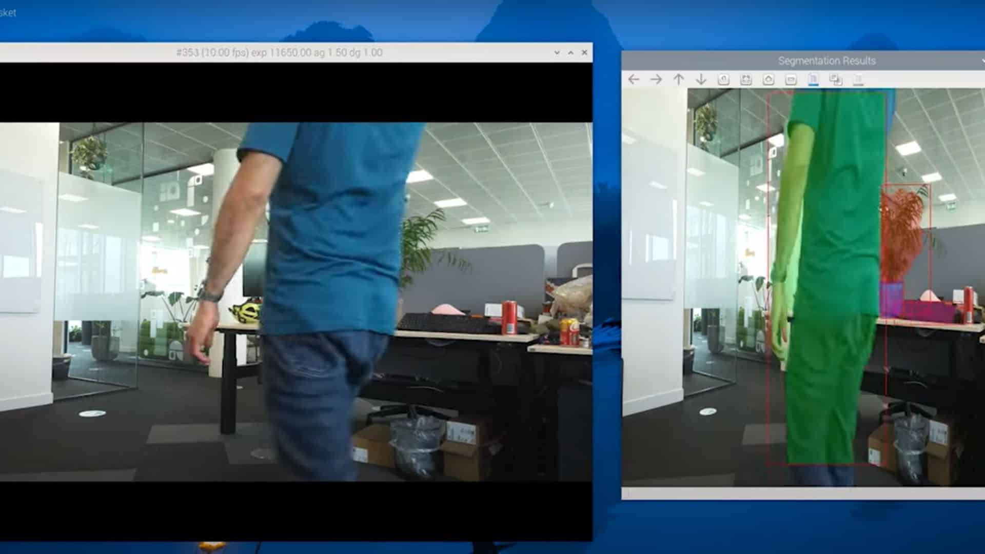Subject Segmentation Edge AI with Raspberry Pi & Hailo-8 Chips