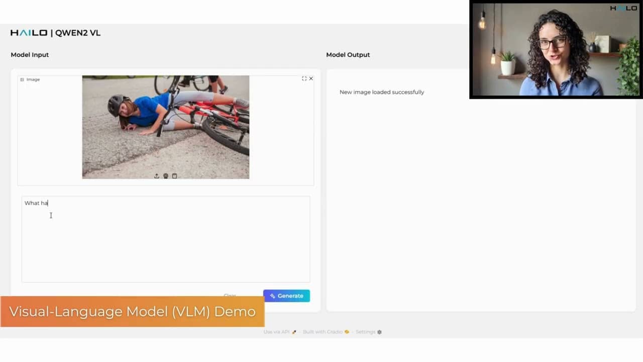 Generative AI VLM Demo with Hailo-10H Accelerator
